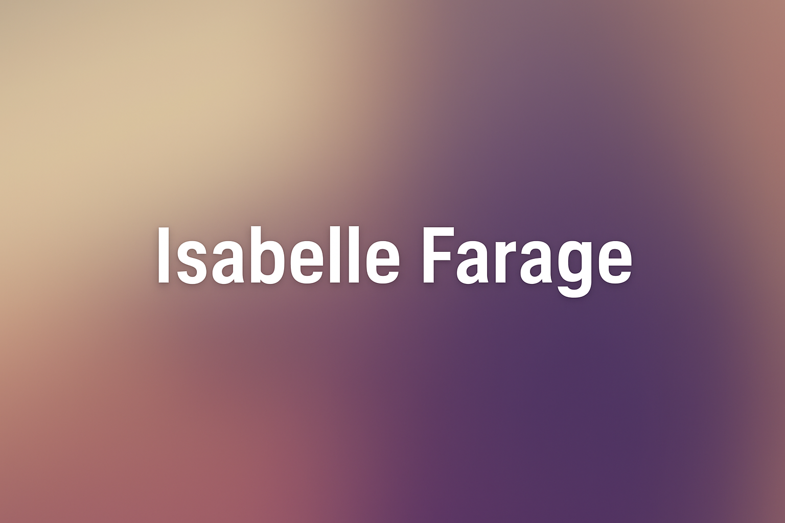 Isabelle Farage: The Inspiring Journey of Nigel Farage’s Daughter ...