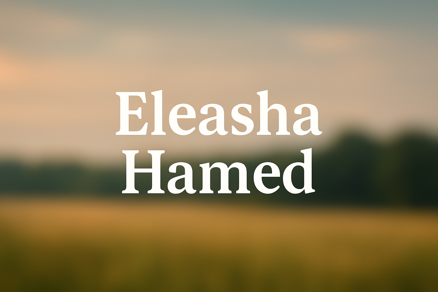 Eleasha Hamed: A Quiet Pillar Behind the Spotlight - Apexnews