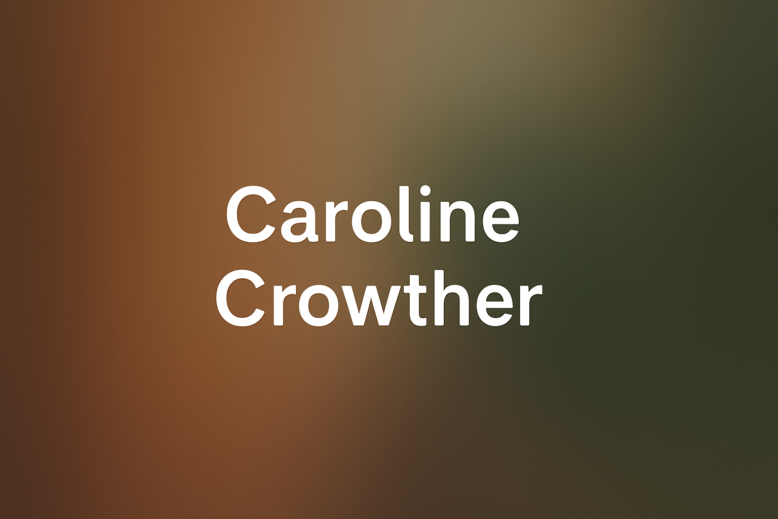 Caroline Crowther – The Untold Story of Strength, Legacy, and Life ...